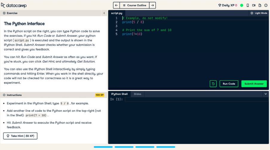 Mordu d'un serpent de DataCamp - Sydologie
