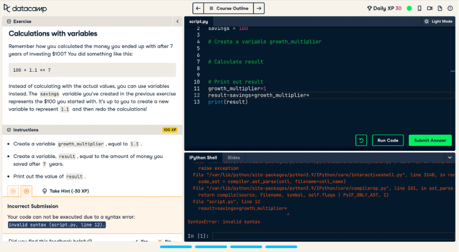 Mordu d'un serpent de DataCamp - Sydologie